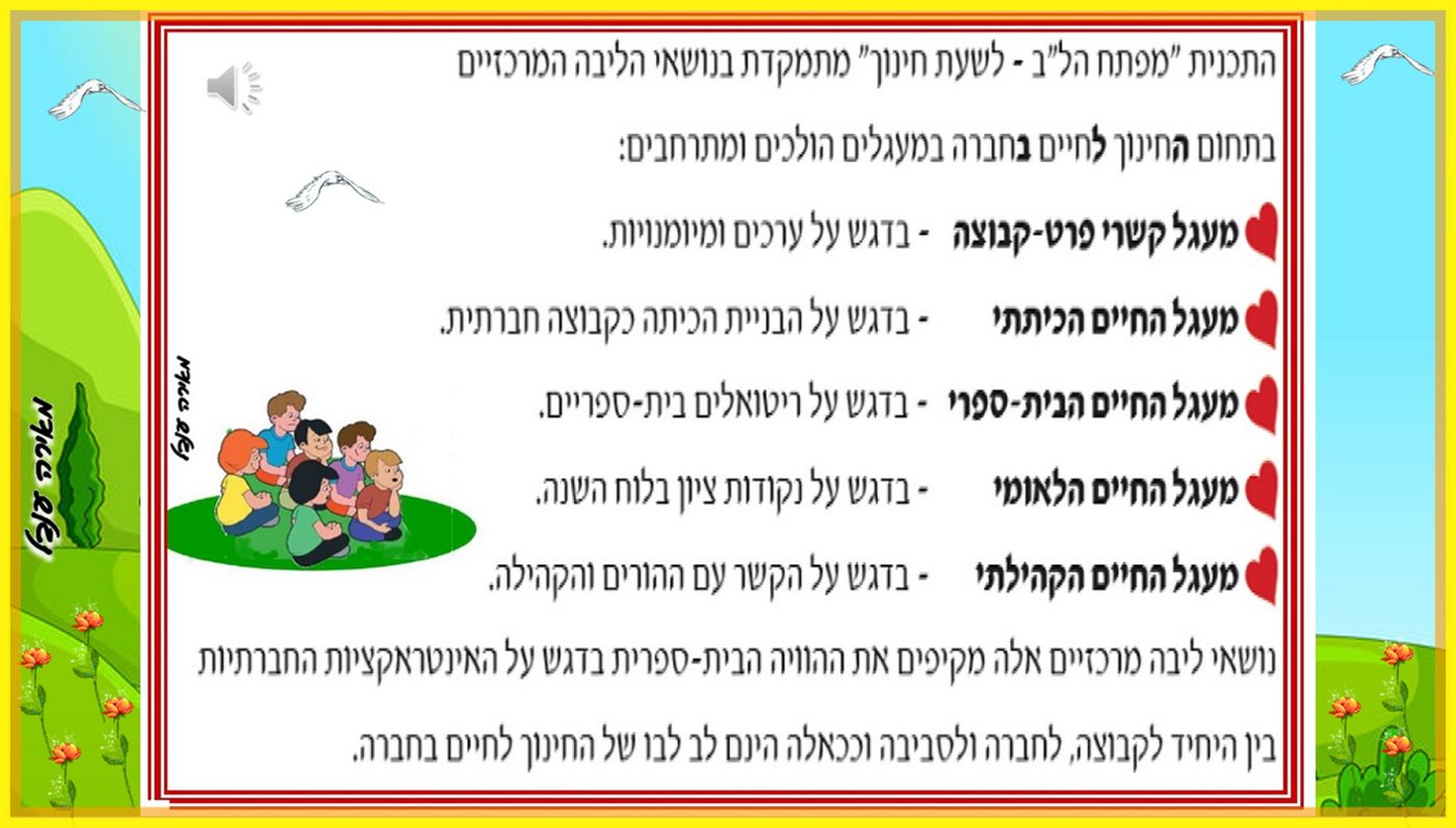 ללמוד בכיף ערכי מפתח הלב
